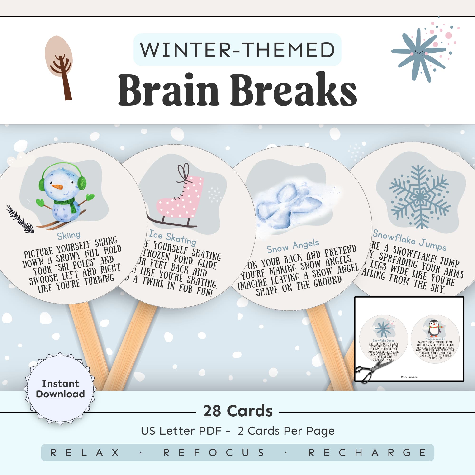 Winter-themed Brain Breaks