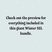 Winter Social-Emotional Learning Mega Bundle