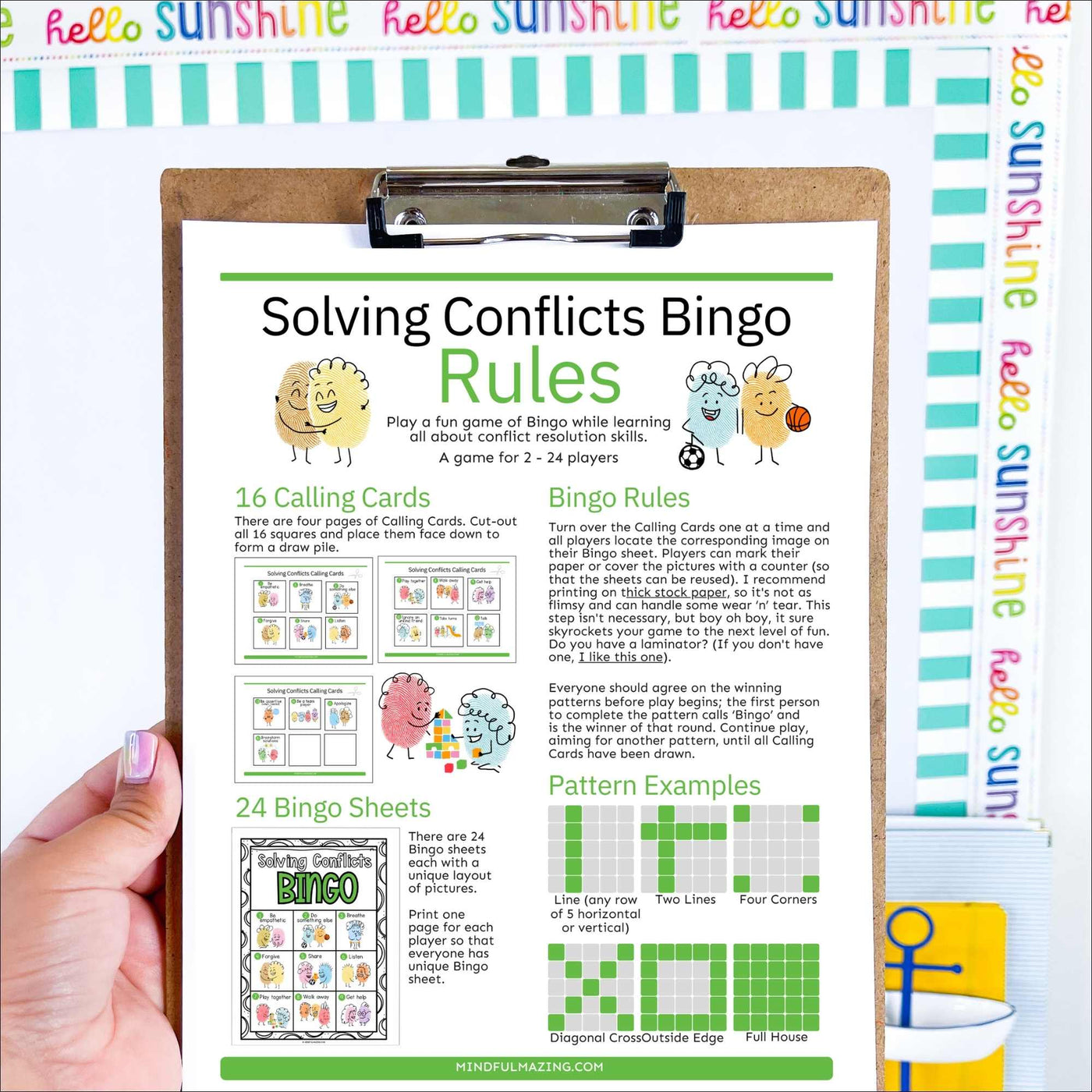 Conflict Resolution BINGO Game