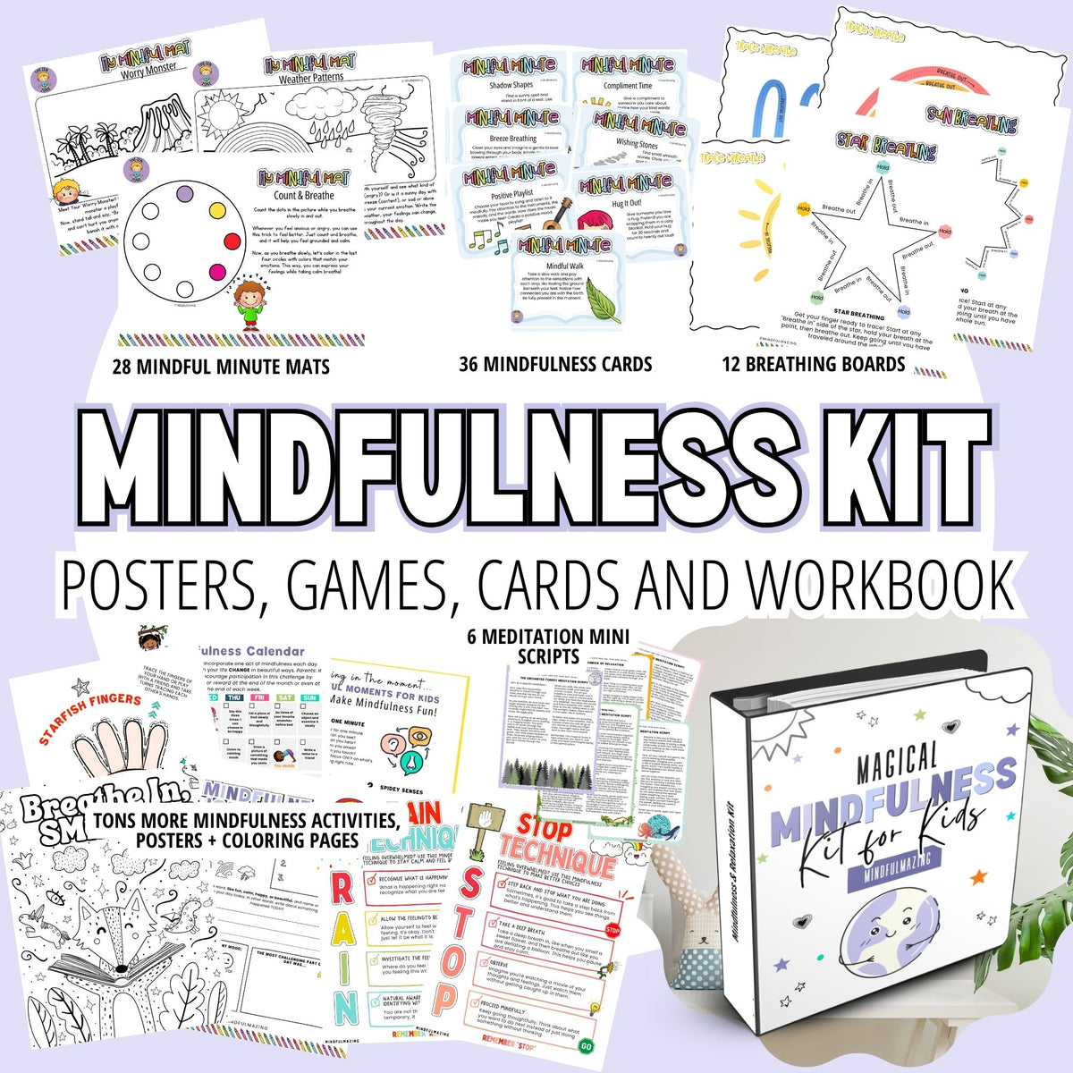 Mindfulness Mini Kit for Kids PDF (ages 4-11)