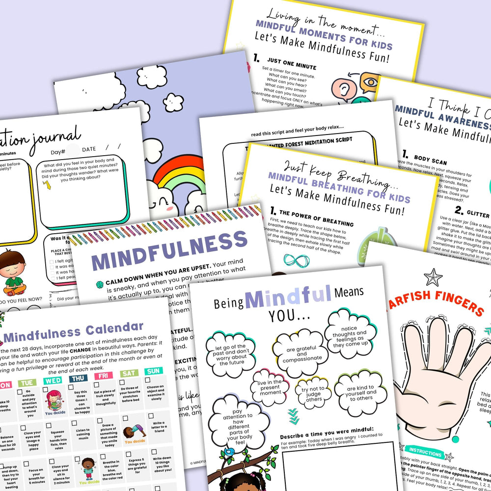 Mindfulness Mini Kit for Kids PDF (ages 4-11)