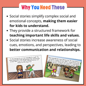 Social Story Bundle - 10 Stories (Ages 3 to 9)