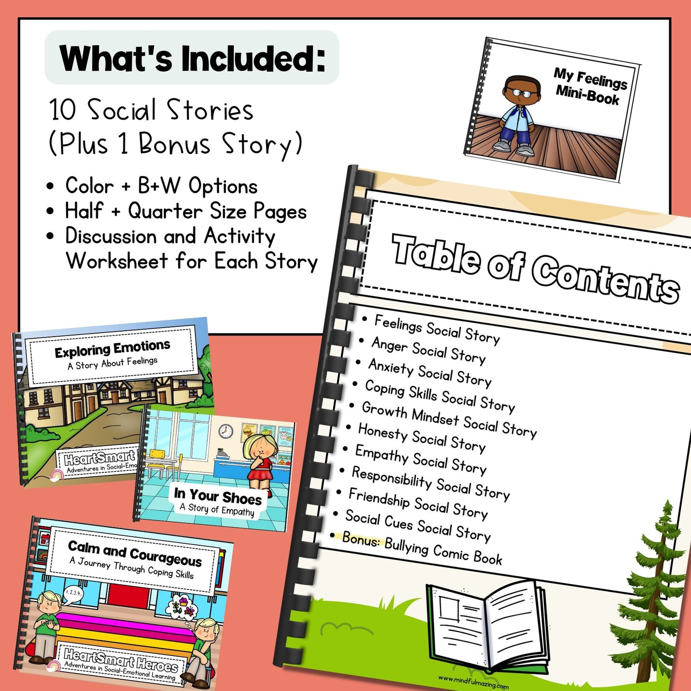 Social Story Bundle - 10 Stories (Ages 3 to 9)