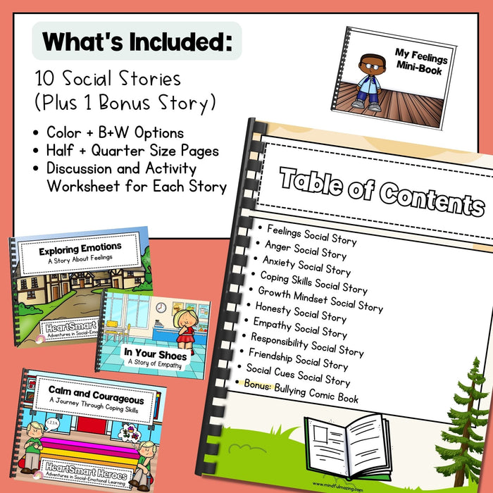 Social Story Bundle - 10 Stories (Ages 3 to 9)