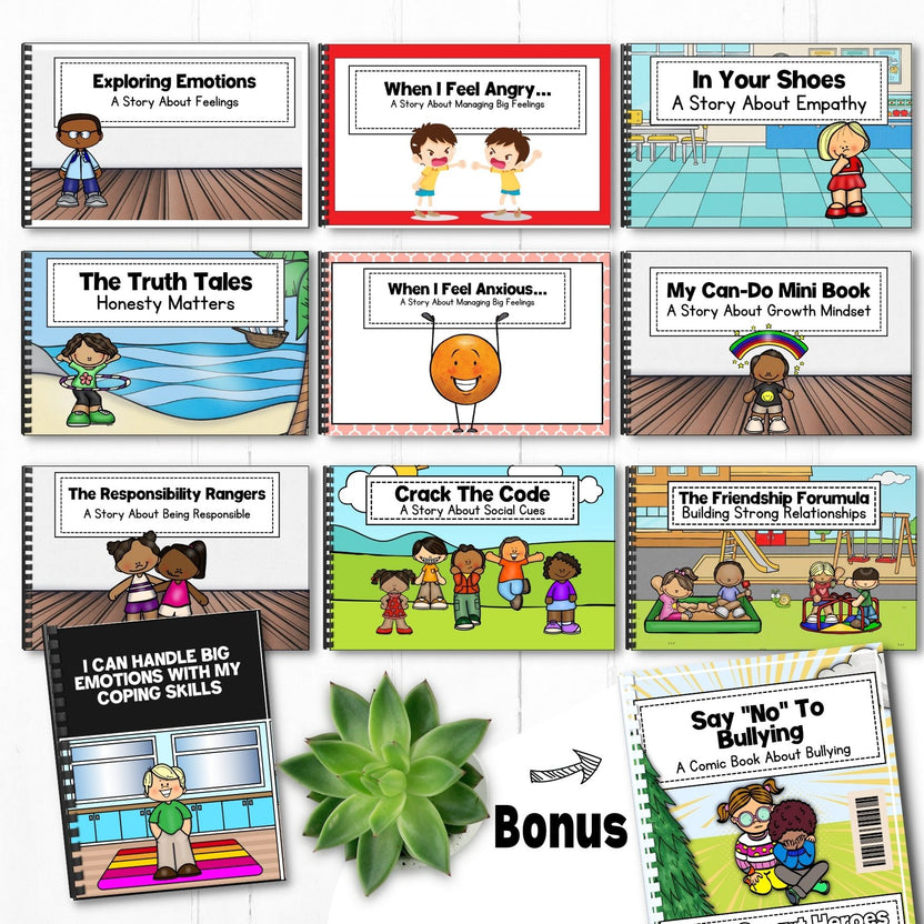 Social Story Bundle - 11 Stories (Ages 3 to 9)