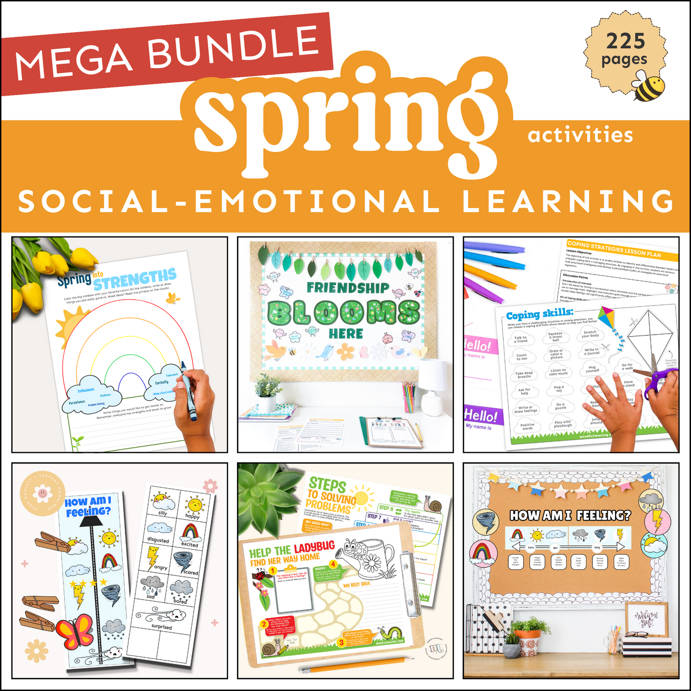 Spring Social-Emotional Learning Mega Bundle