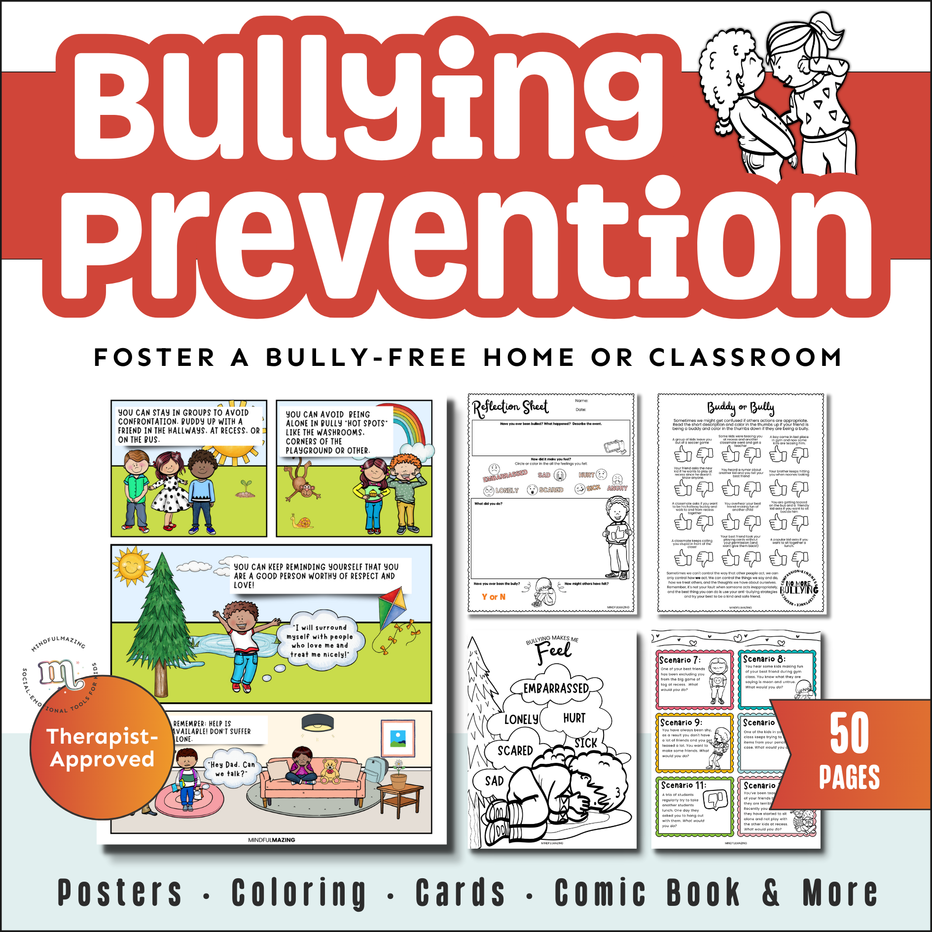 Anti-Bullying Comic Book + Activities