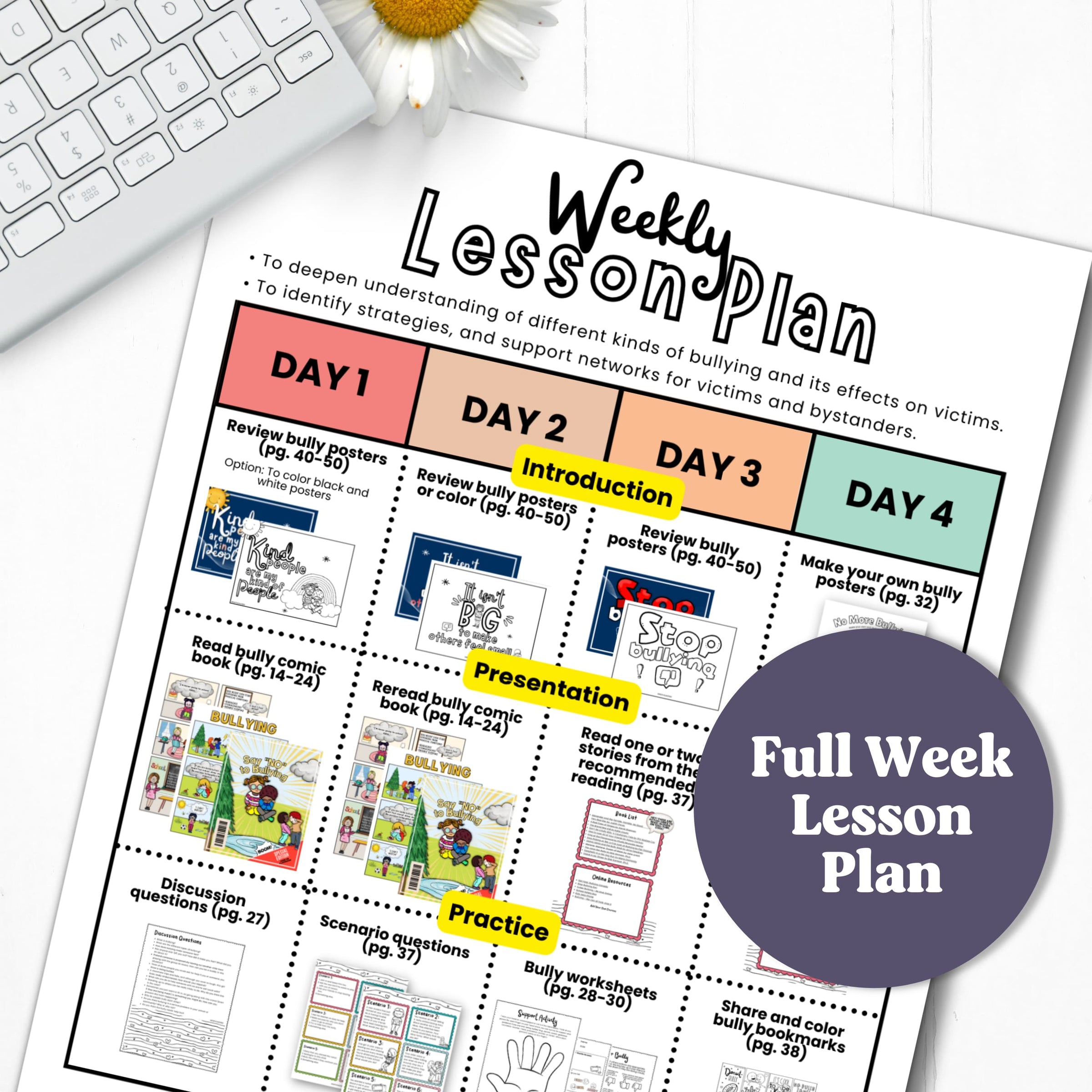 Anti-Bullying Comic Book + Activities