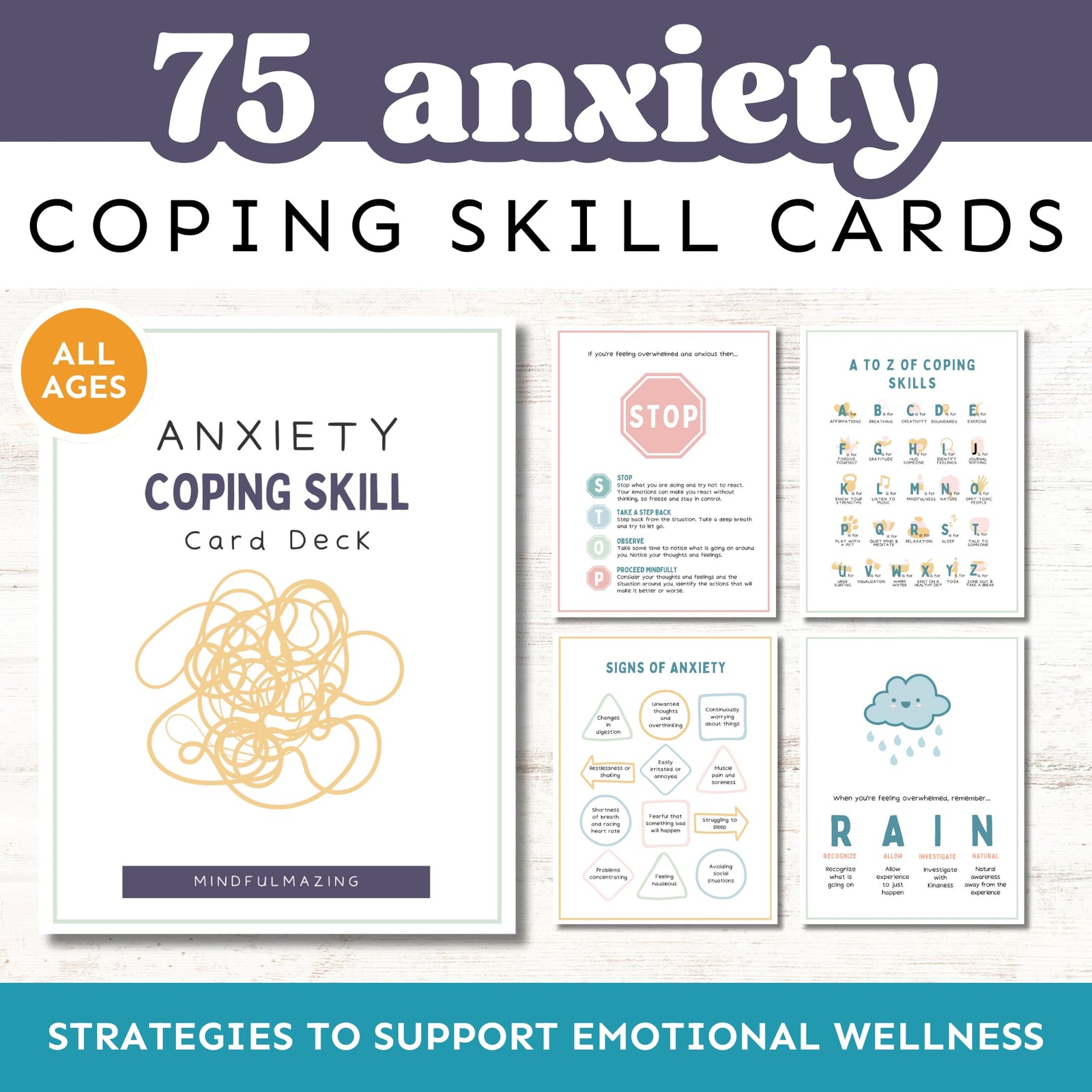 Anxiety Coping Skills Cards