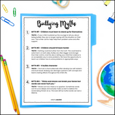 Anti-Bullying Comic Book + Activities