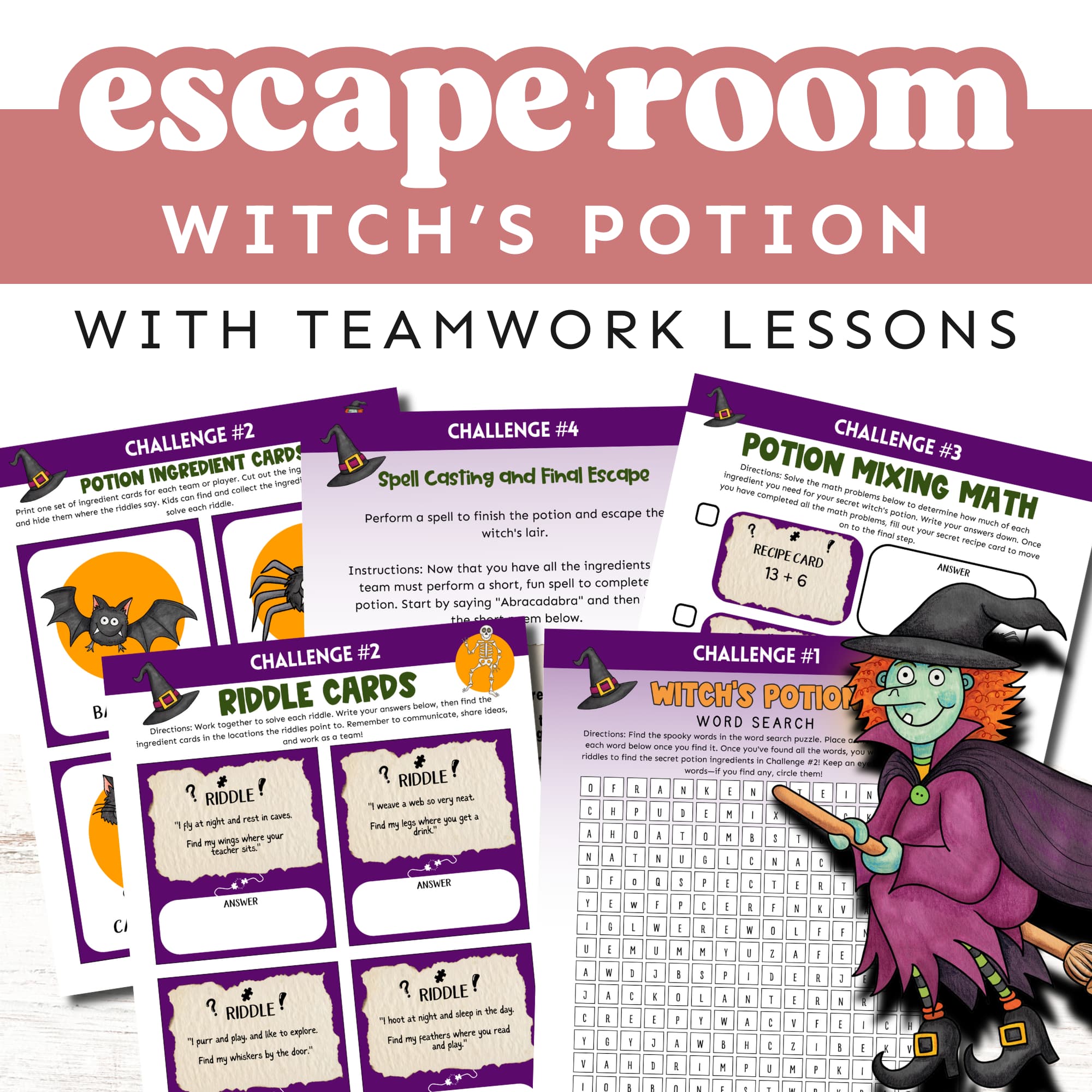 Witches Potion Escape Room: Teamwork Skills Building