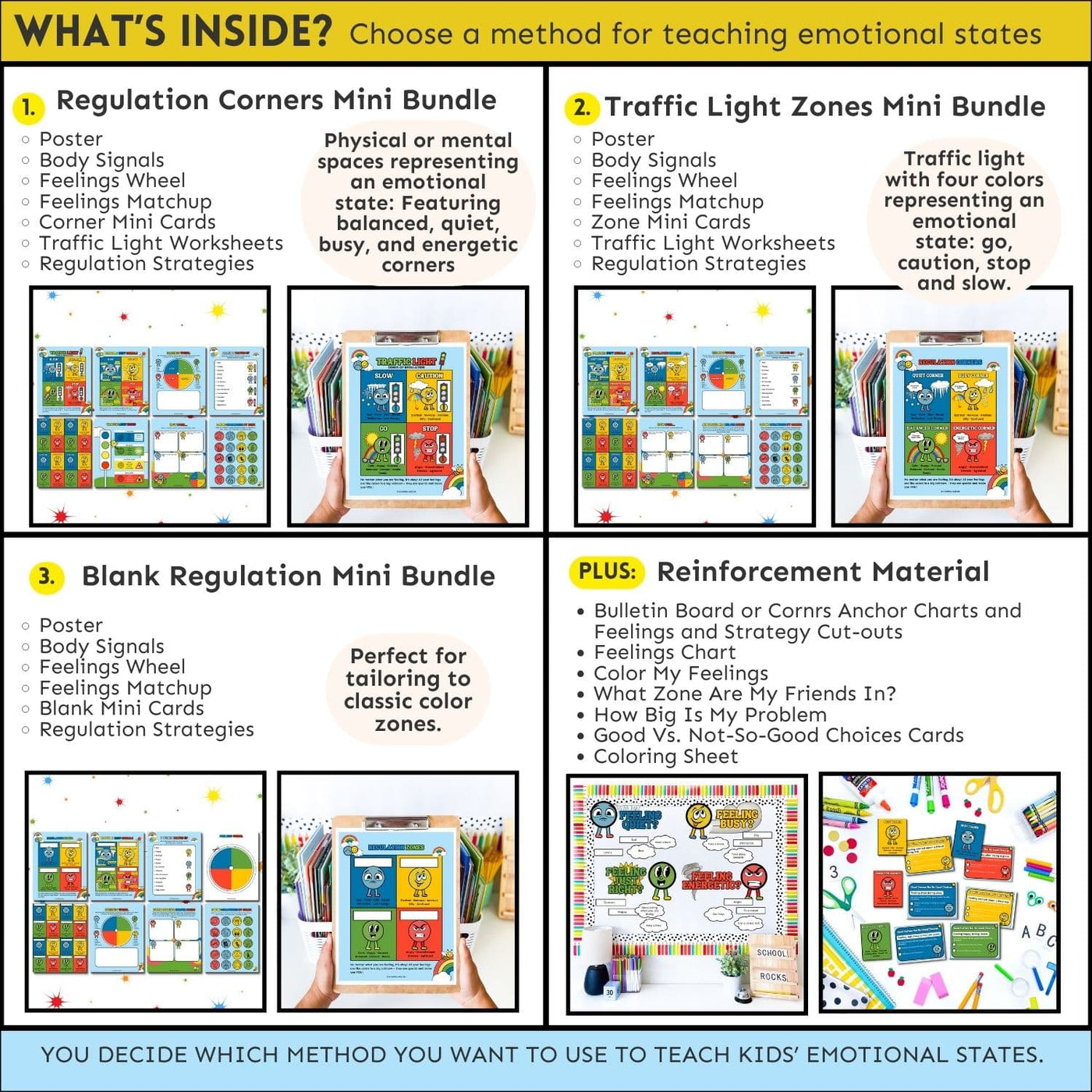 Emotion Zones Regulation Station Activities (ages 3 to 10)
