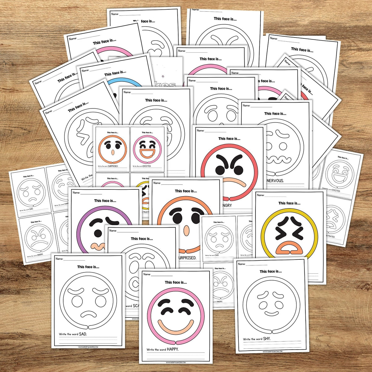 Emotions Play-Doh Mats (PDF) All Ages