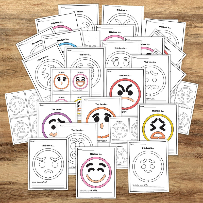 Emotions Play-Doh Mats (PDF) All Ages