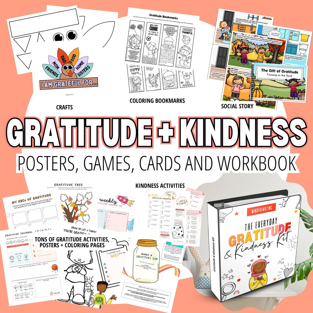 Gratitude Toolkit for Kids PDF (ages 4-11)