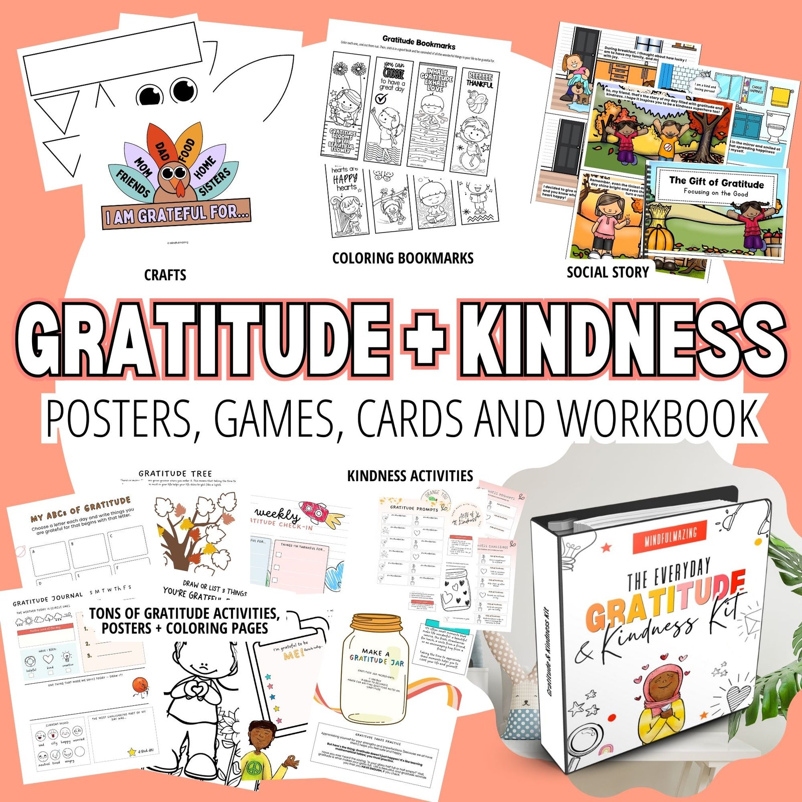 Gratitude Toolkit for Kids PDF (ages 4-11)