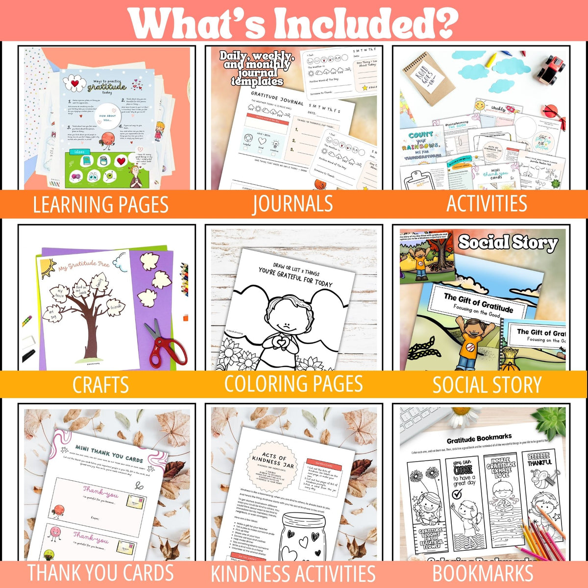 Gratitude Toolkit for Kids PDF (ages 4-11)