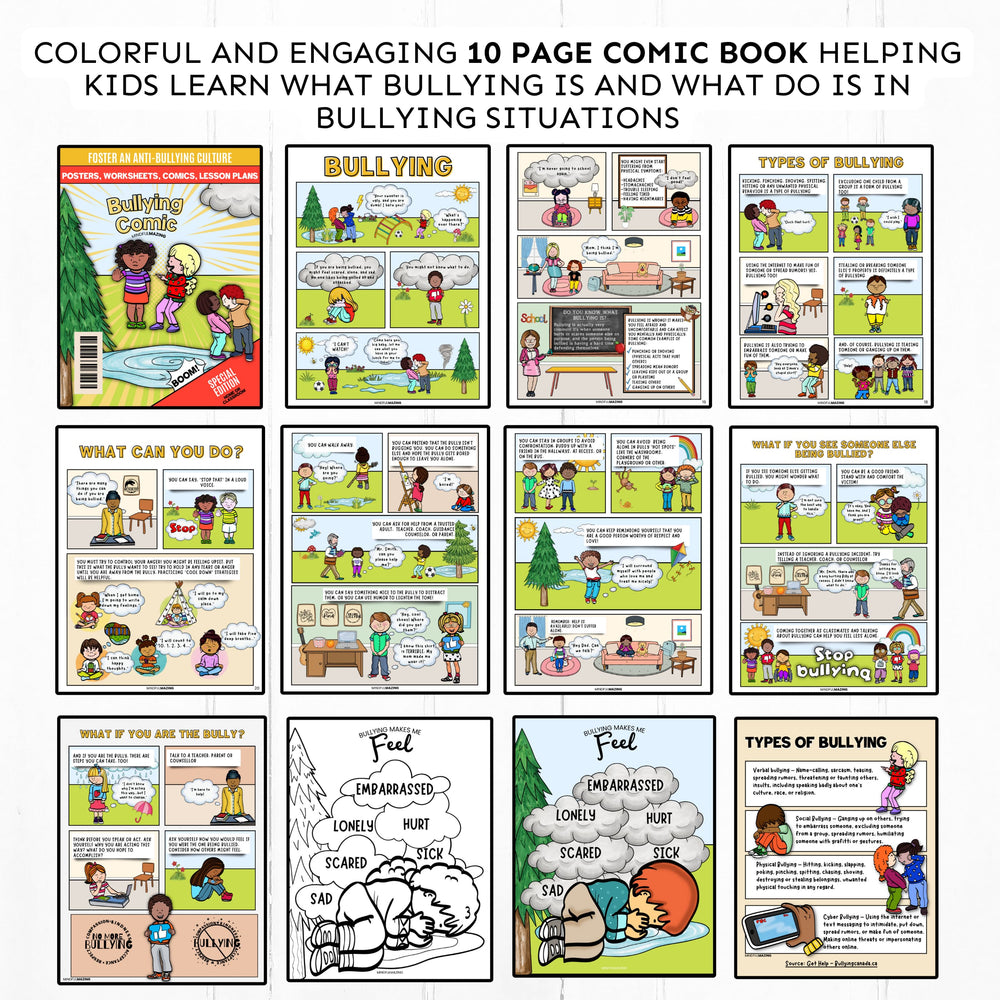 Anti-Bullying Comic Book + Activities