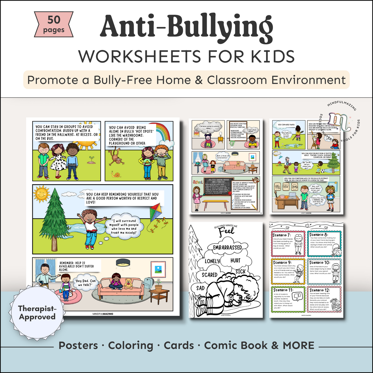 Anti-Bullying Comic Book + Activities