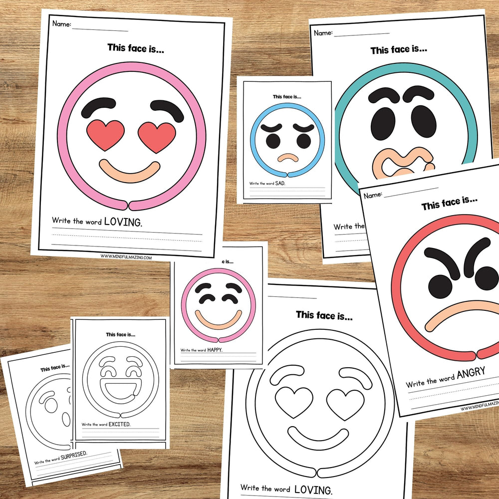 Emotions Play-Doh Mats (PDF) All Ages