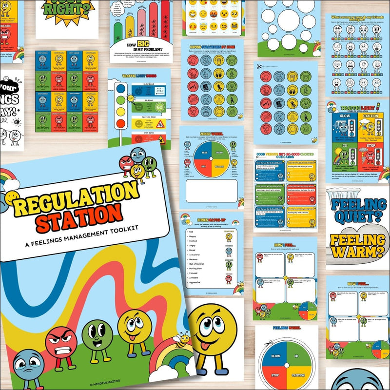 Emotion Zones Regulation Station Activities (ages 3 to 10)