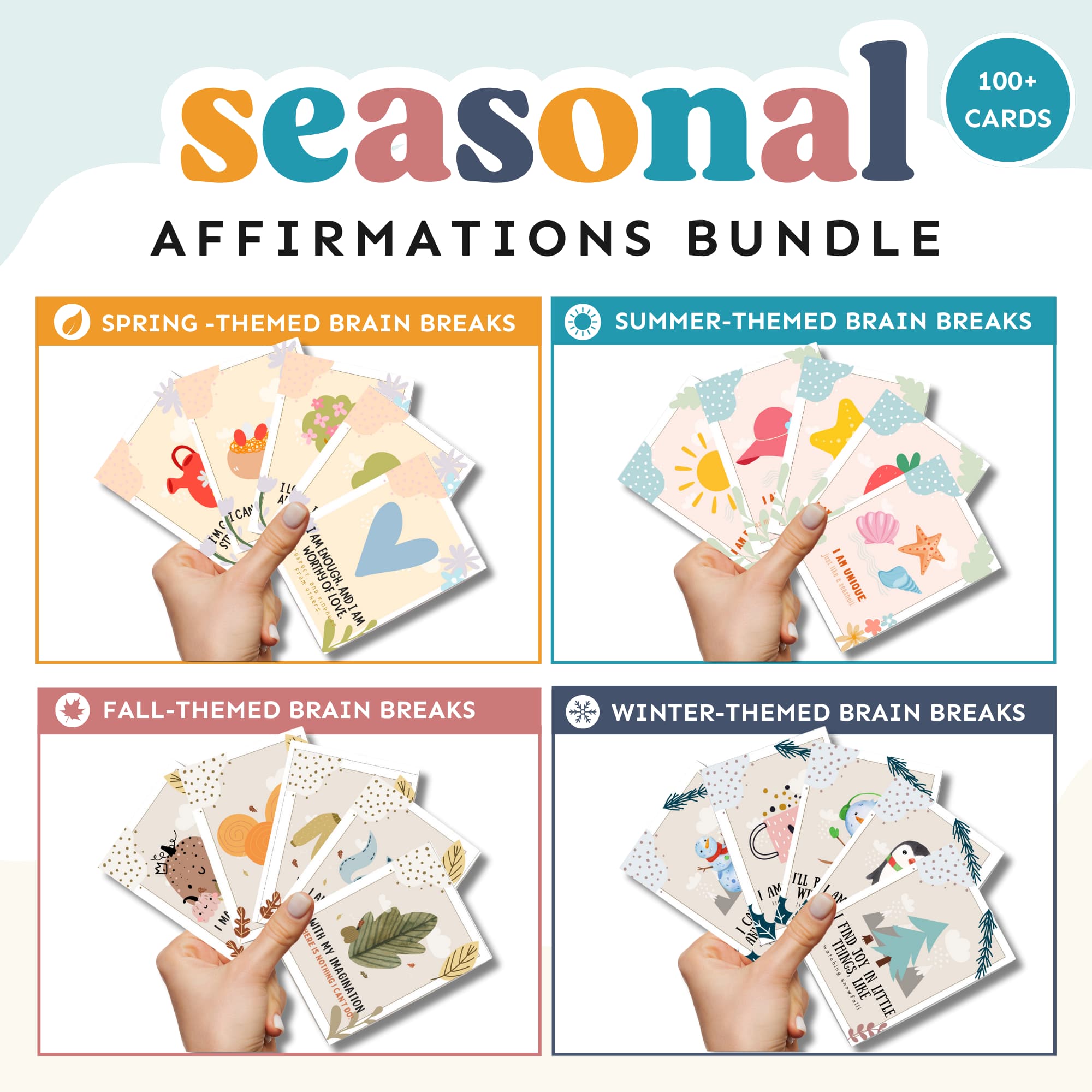 Affirmation Cards Mega Seasonal Bundle