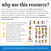 Self-Management Social-Emotional Learning Unit (ages 3 - 8)
