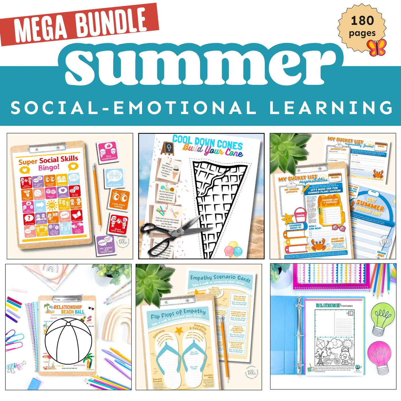 Summer Social-Emotional Learning Mega Bundle