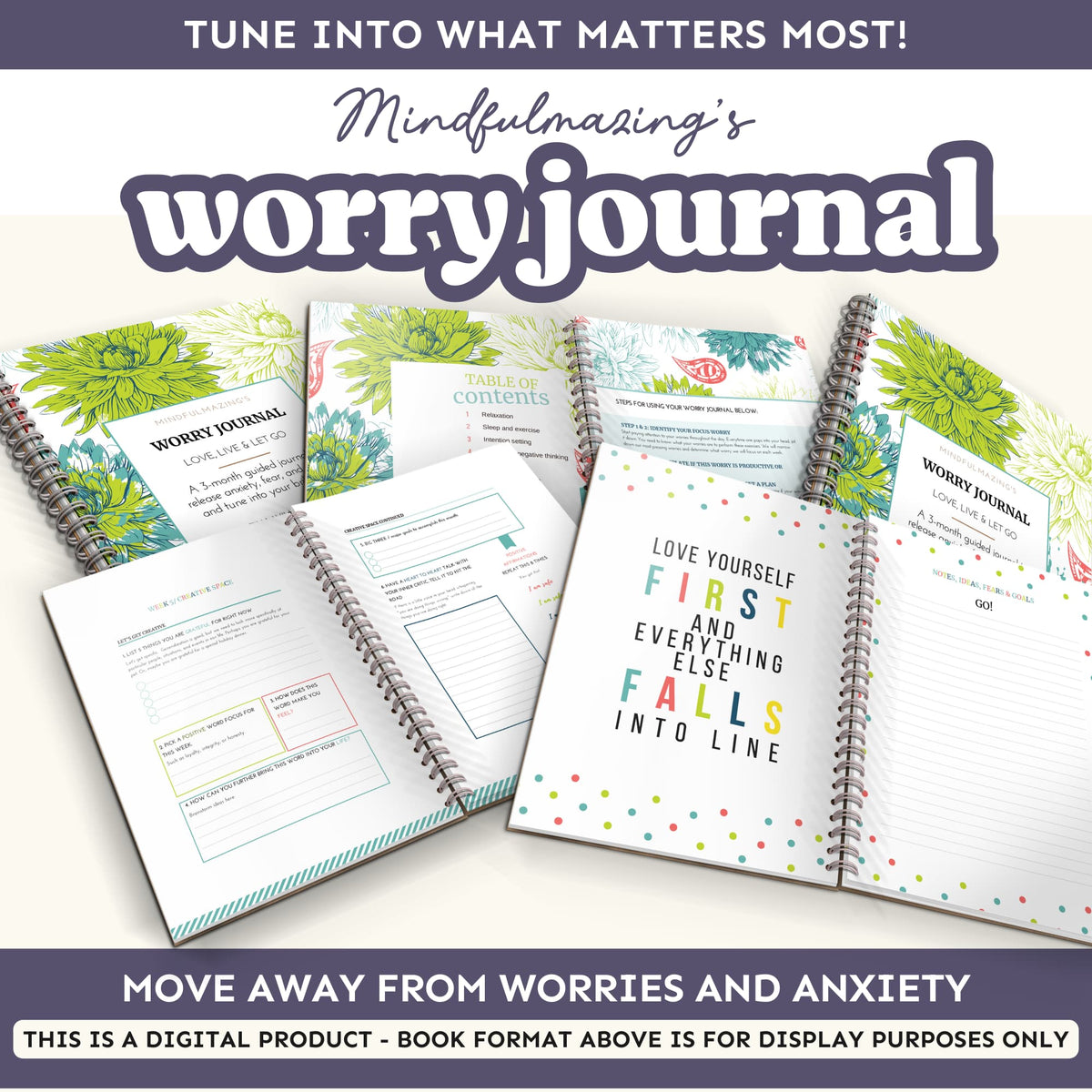 Mindfulmazing's Worry Journal (PDF Copy)