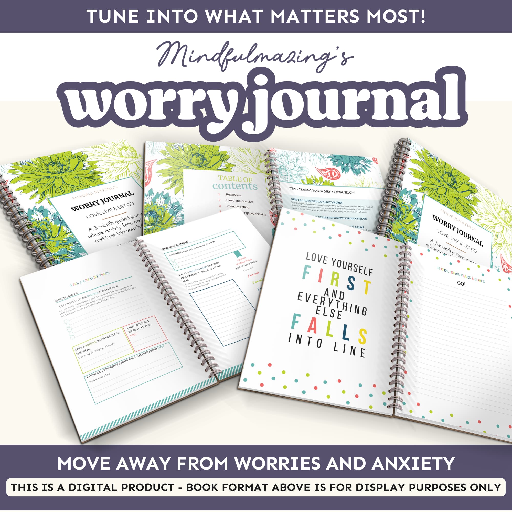 Mindfulmazing's Worry Journal (PDF Copy)