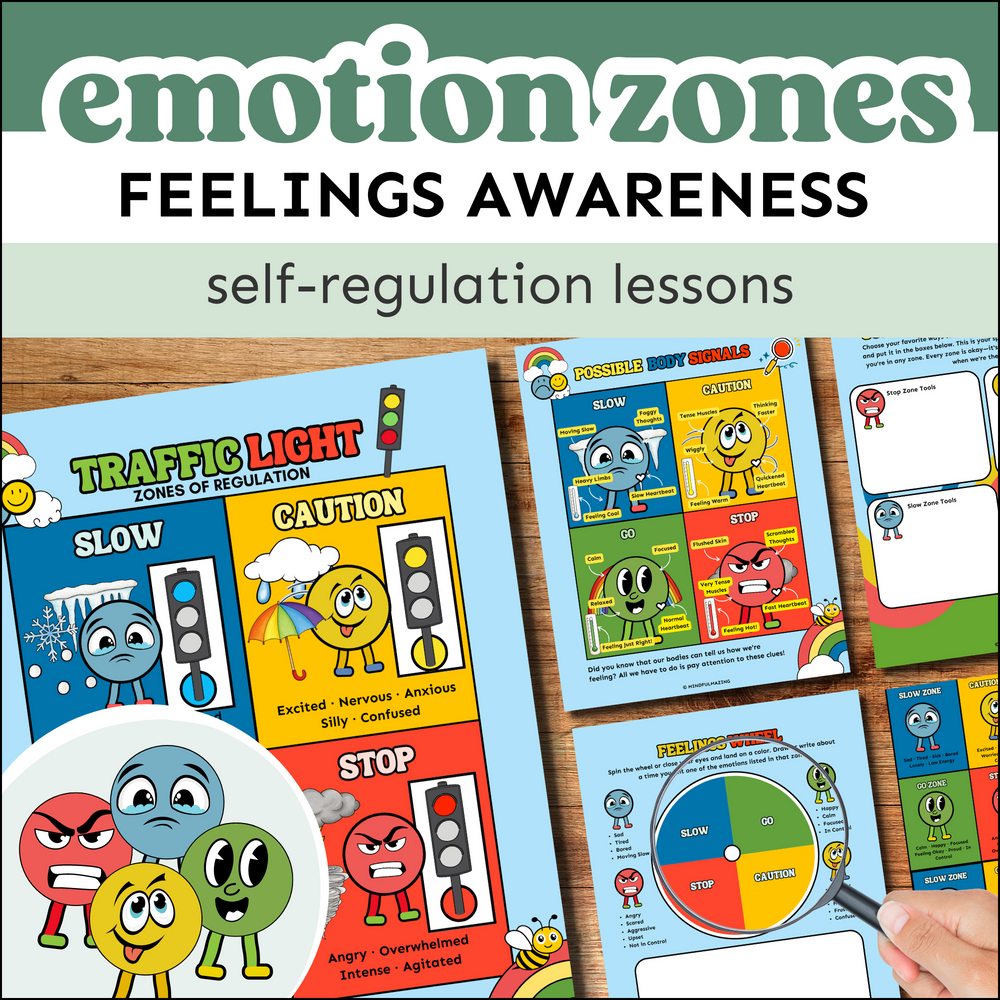 Emotion Zones Regulation Station Activities (ages 3 to 10)