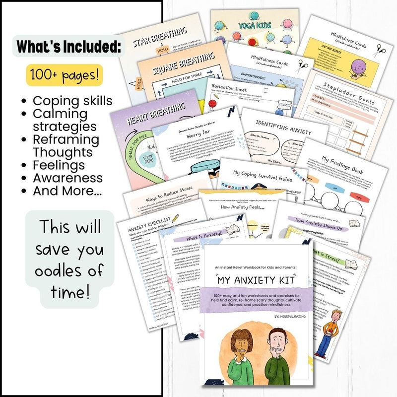 Anxiety Kit for Kids PDF (ages 4 - 11)