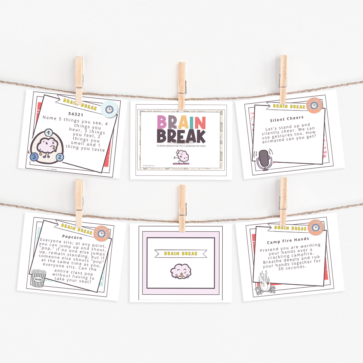 Brain Break Cards for Kids PDF