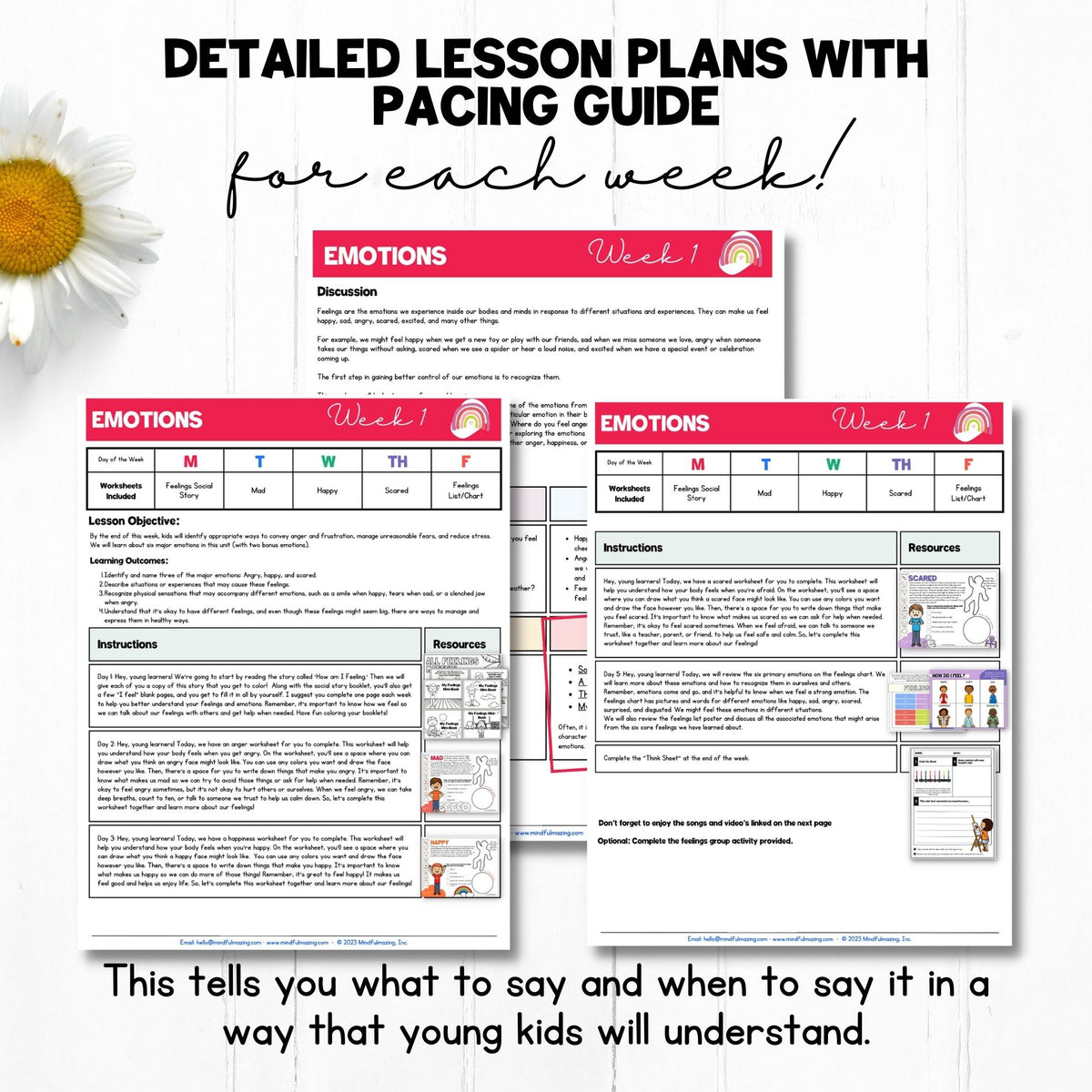 Emotions and Feelings Social Emotional Learning Unit (ages 3 - 8)