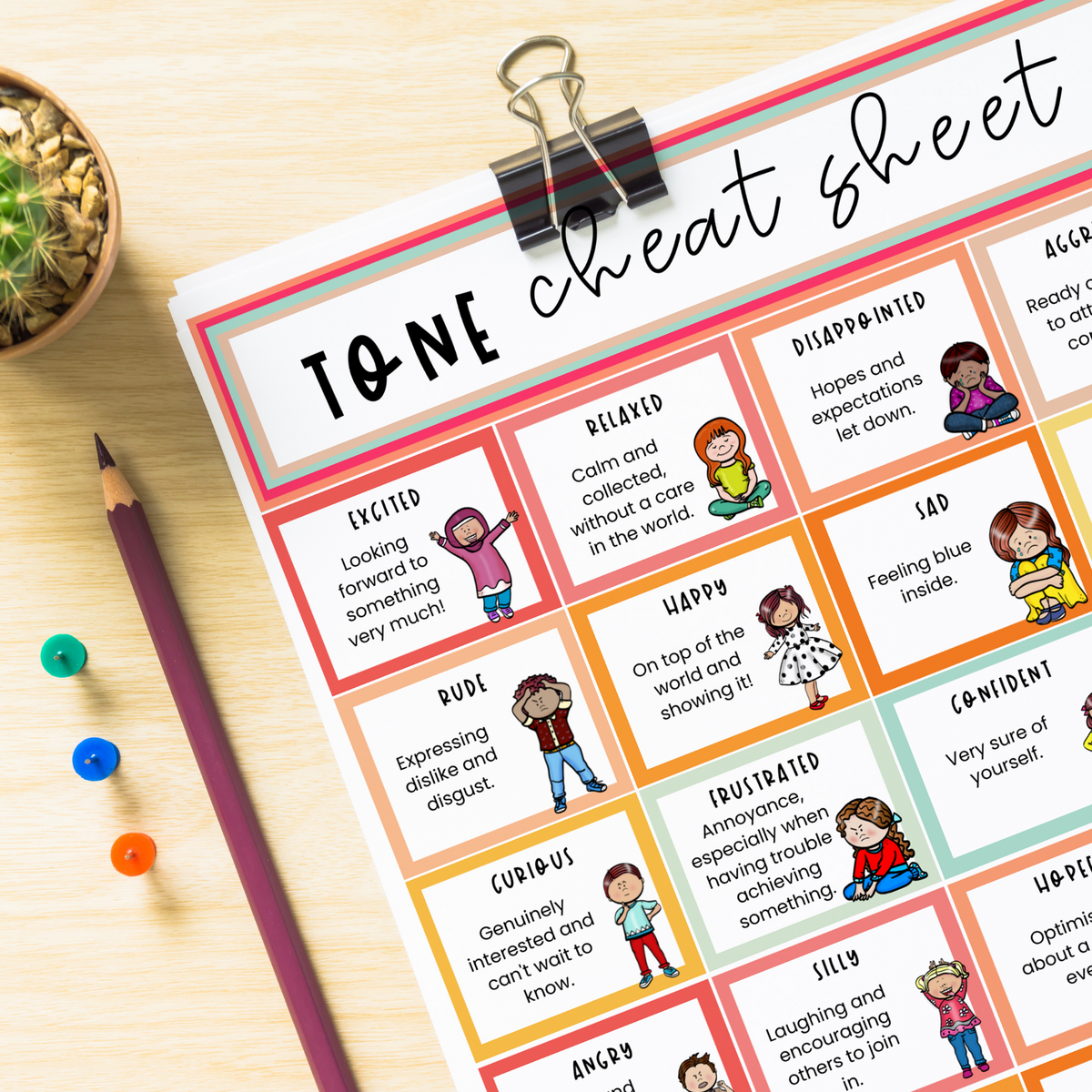 Tone of Voice (PDF) Ages 4-10