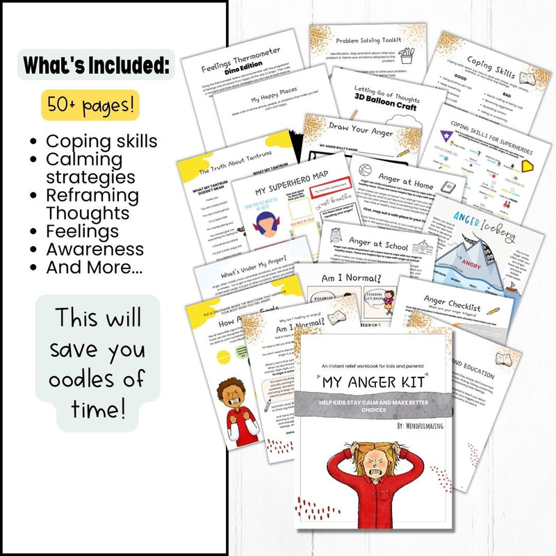 Anger Kit for Kids PDF (ages 4-11)