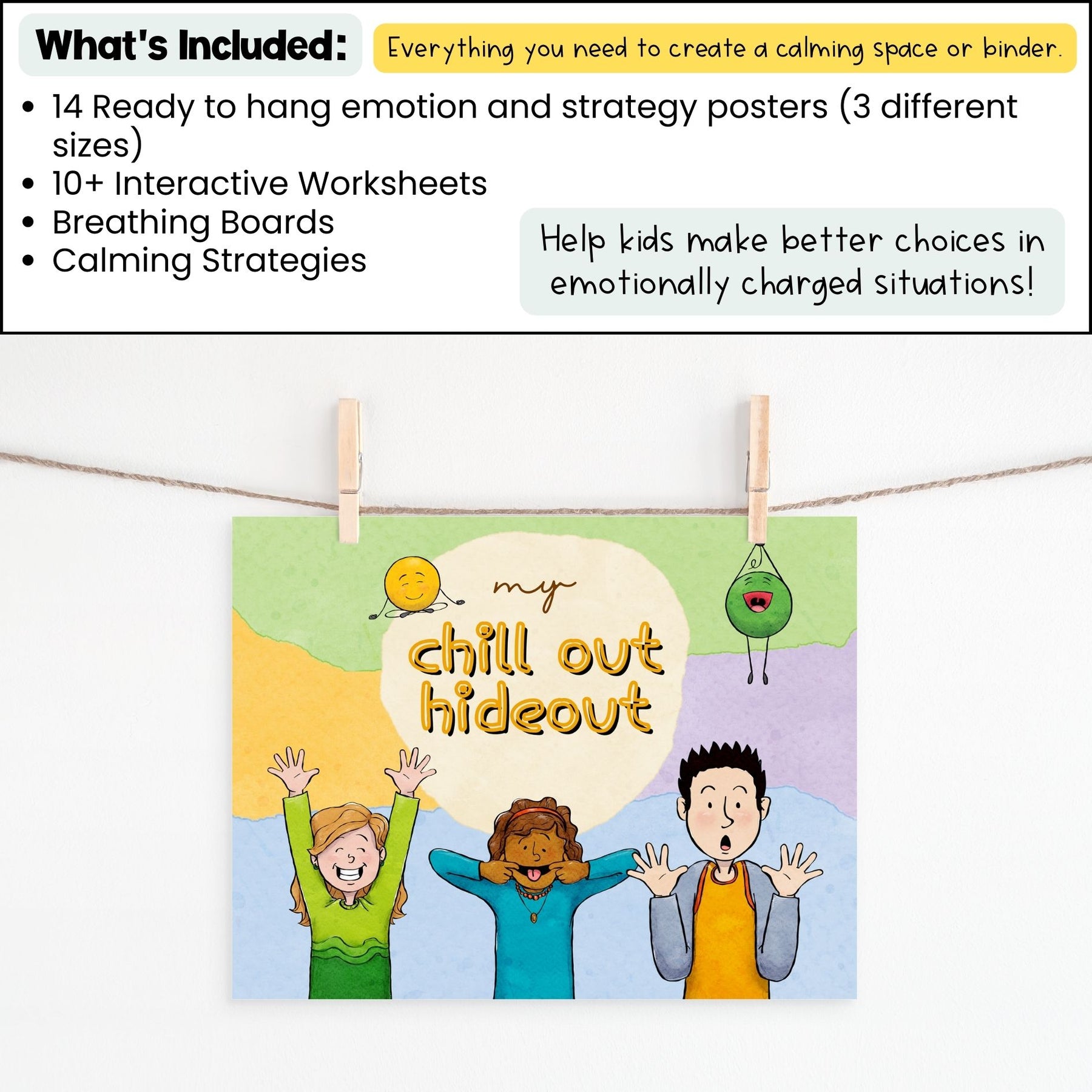 Calm Down Kit Big Bundle PDF (ages 3-10)