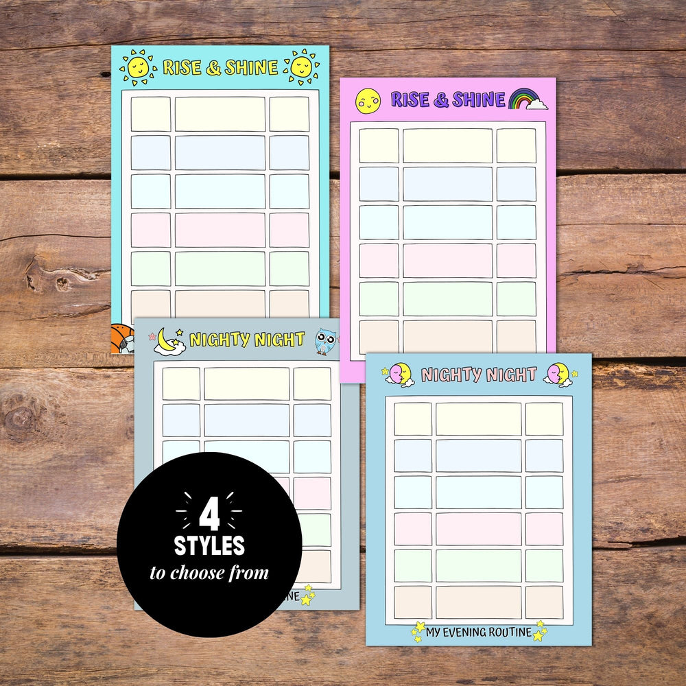 Routine Charts For Kids PDF (ages 2-10)