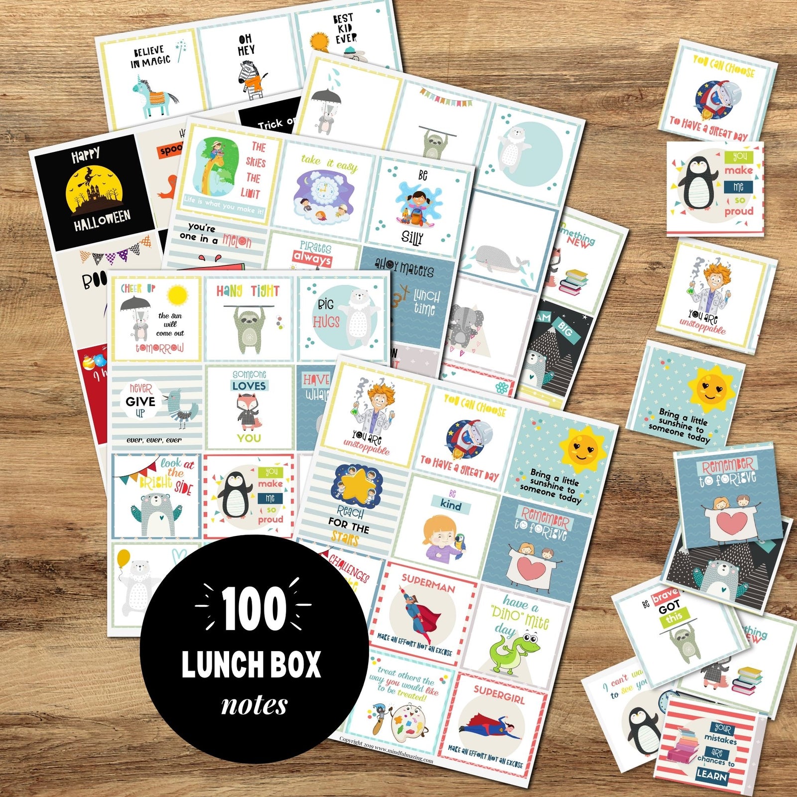 100+ Lunchbox Notes For Kids (PDF)