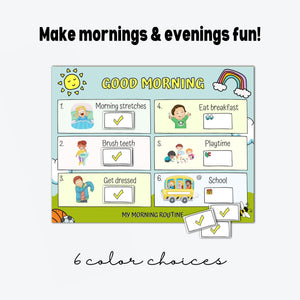 Premade Routine Charts for Kids PDF (Ages 2 to 10)