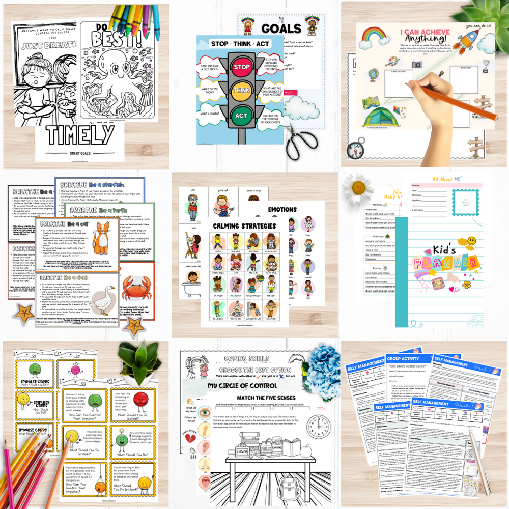 Self-Management Social-Emotional Learning Unit (ages 3 - 8)